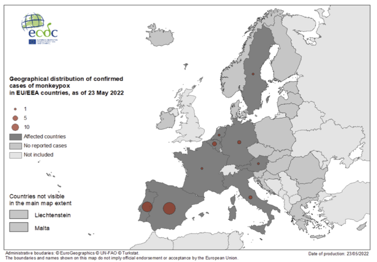 Risk of monkeypox becoming endemic in Europe: ECDC assessment | HIV i-Base