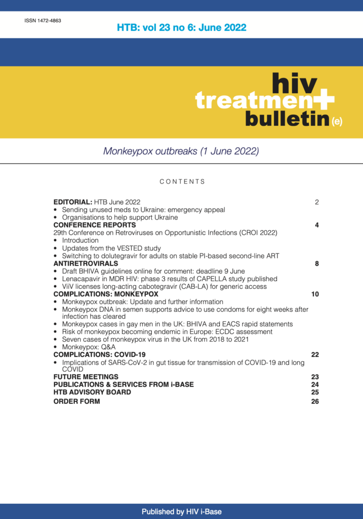 HTB June 2022 (1 June 2022) | HIV i-Base