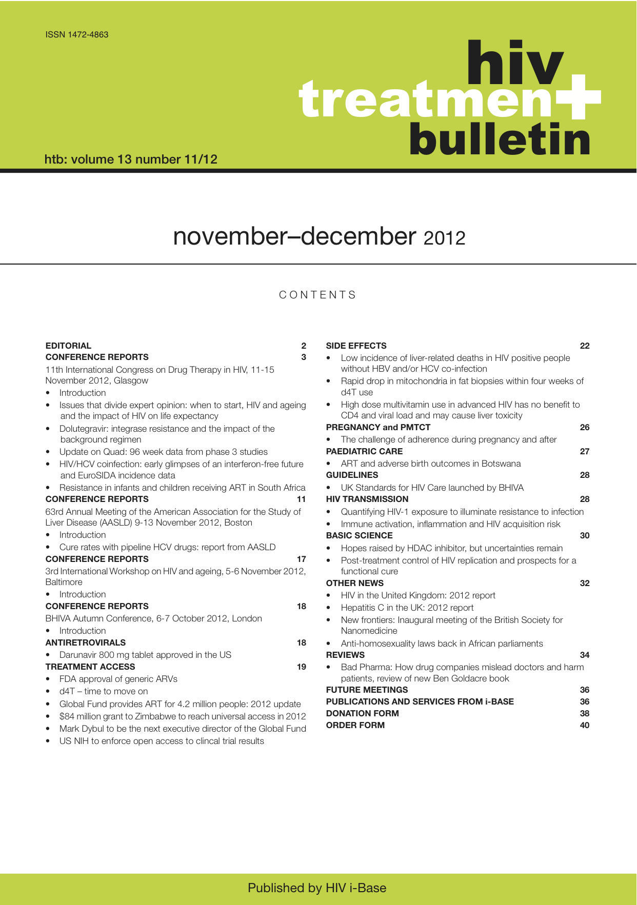 November/December HTB online | HIV i-Base