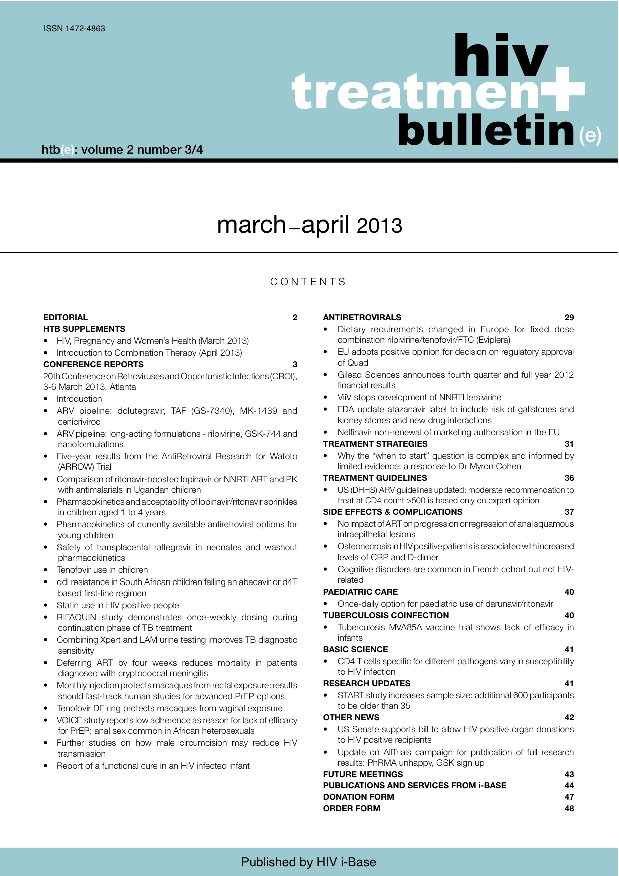 March/April HTB online | HIV i-Base