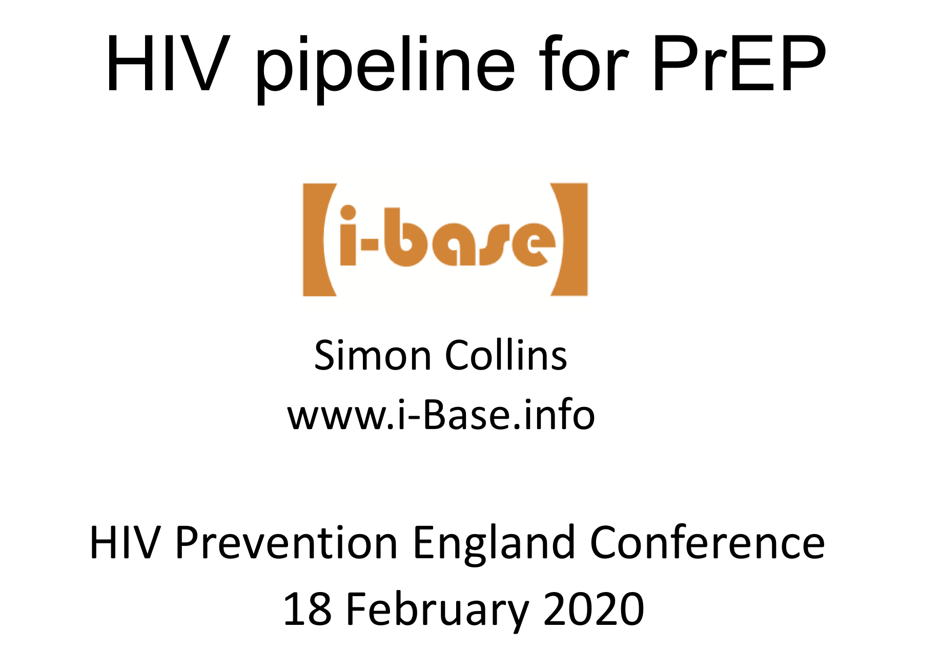 Slide sets from talks and workshops | HIV i-Base